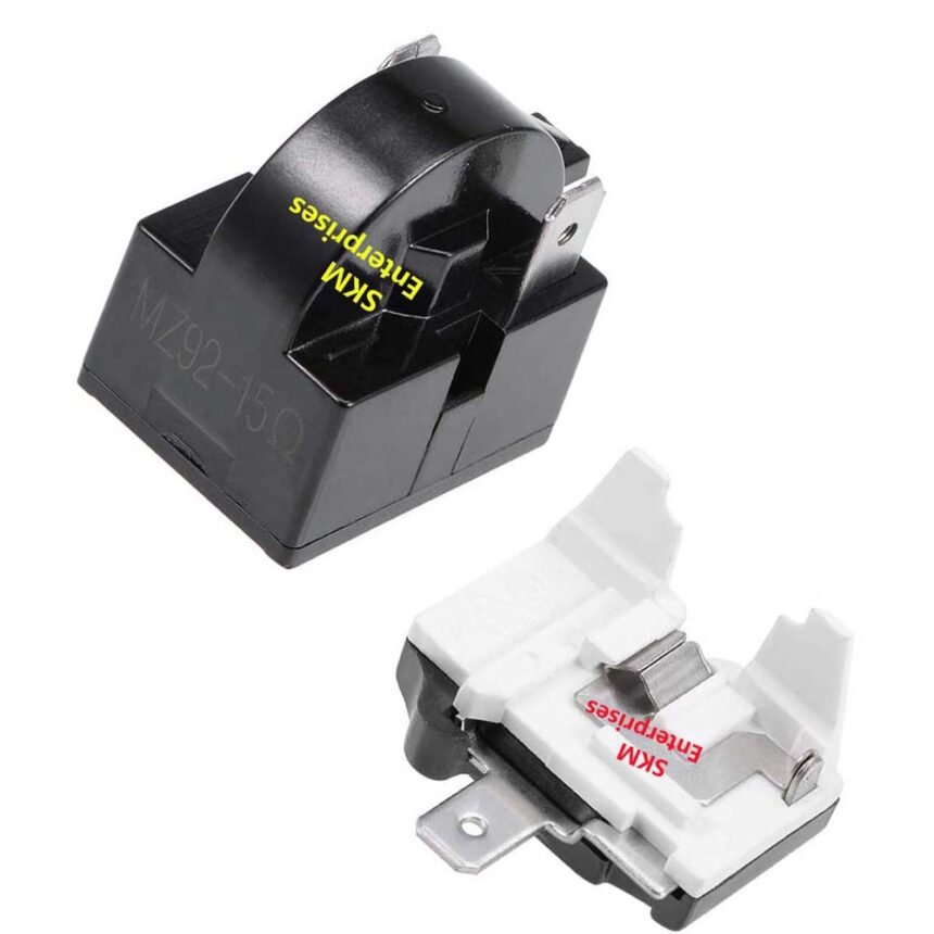 LG Double Door Fridge Compressor Relay And Olp or Over Load Protector 2 ...