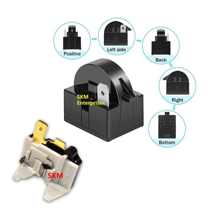 Videocon Double Door Fridge Compressor Relay And Olp Or Over Load ...